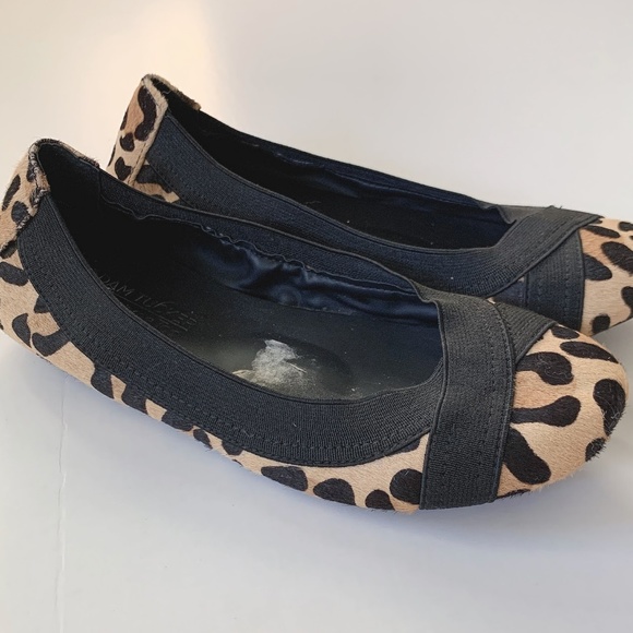 Adam Tucker | Shoes | Adam Tucker Me Too Leopard Calf Hair Nixie Flats ...